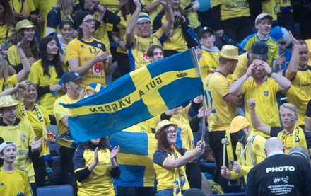 Supporters Sweden Cheer During Mens World Editorial Stock Photo - Stock ...