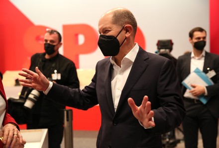 German Federal Chancellor Olaf Scholz Arrives Editorial Stock Photo ...