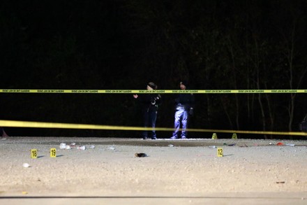 Crime Scene Blocked Off By Police Editorial Stock Photo - Stock Image ...