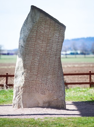 Runestone One Most Famous Runestones Featuring Editorial Stock Photo ...