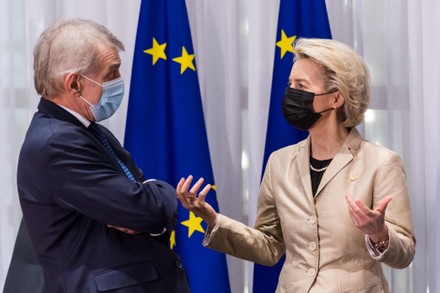 European Union Summit in Brussels, Bel - 16 Dec 2021 Stock Pictures ...