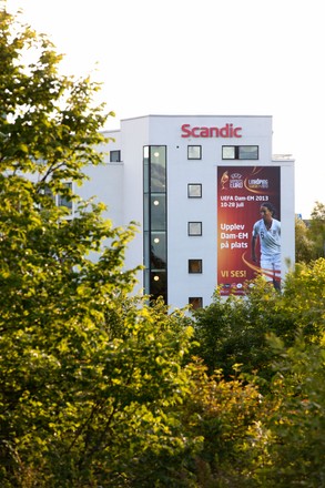 Advertising Sign Womens European Championships Player Editorial Stock ...