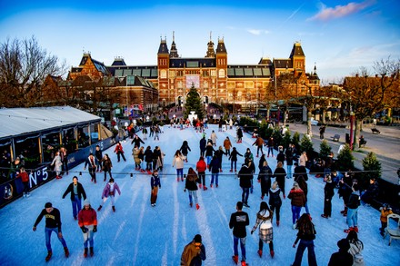 Busy On Ice Rink People Skating Editorial Stock Photo - Stock Image ...