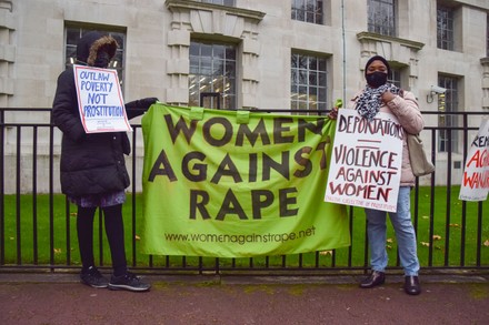 Protesters Hold Placards Women Against Rape Editorial Stock Photo ...