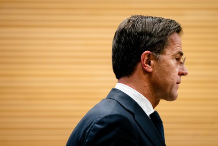 Mark Rutte Vvd Gives Press Conference Editorial Stock Photo - Stock ...