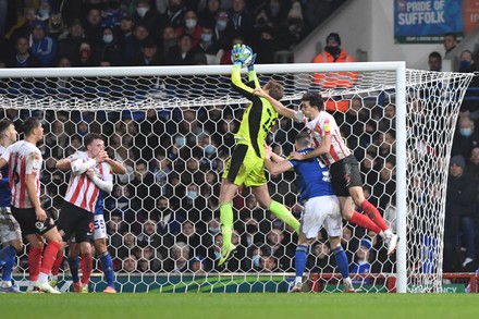 Ipswich Town Goalkeeper Christian Walton Makes Editorial Stock Photo ...