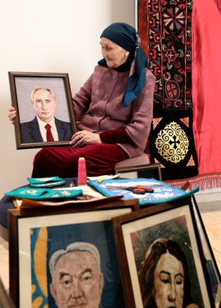 Woman Embroiders Opening Handicrafts Championship Saima Editorial Stock ...