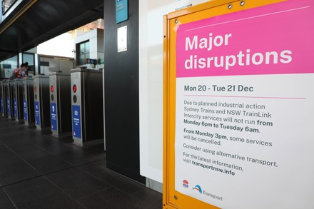 Train Replacement Buses Sign Strathfield Station Editorial Stock Photo ...