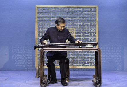 Musician Chen Songjie Plays Chaozhou Music Editorial Stock Photo ...