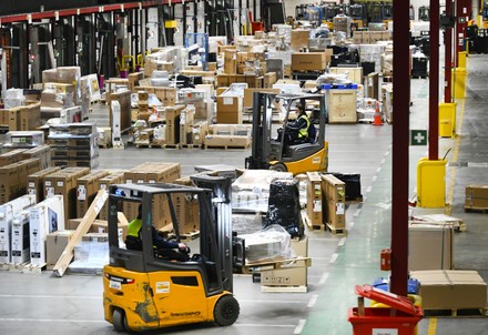 Fedex Express Sorting Center Venlo During Editorial Stock Photo - Stock ...