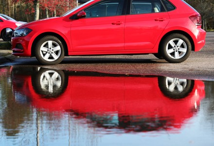 Red Car Reflected Water Editorial Stock Photo - Stock Image | Shutterstock