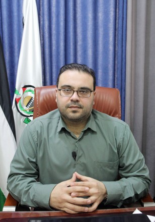 Hamas Spokesman Hazem Qassem Speaks During Editorial Stock Photo ...