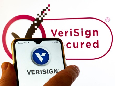 This Photo Illustration Verisign Inc Logo Editorial Stock Photo - Stock ...