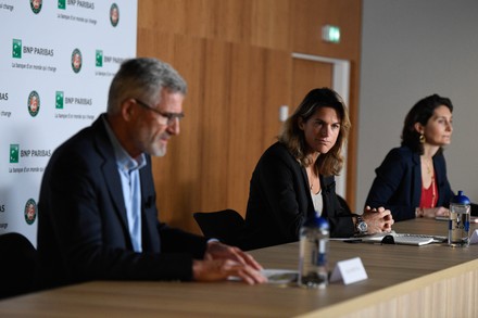 Ffts President Gilles Moretton Amelie Oudea Editorial Stock Photo ...