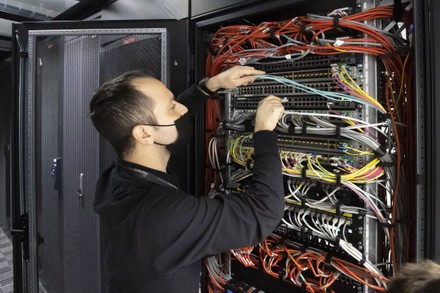 Connections Back Ssdequipped Server Bay Monaco Editorial Stock Photo ...