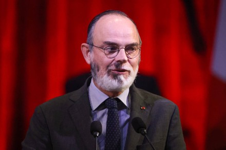 Edouard Philippe public meeting, Nice, France - 01 Dec 2021 Stock ...
