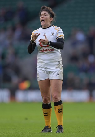 Lucy Packer Harlequins Clears Ball Editorial Stock Photo - Stock Image ...