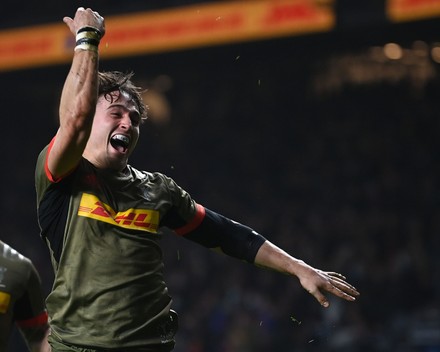 Cadan Murley Harlequins Celebrates After He Editorial Stock Photo ...