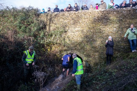 The Great Brook Run, Chadlington, Oxfordshire, UK - 28 Dec 2021 Stock ...