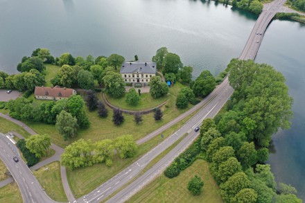Aerial View City Motala Charlottenborg Castle Editorial Stock Photo ...