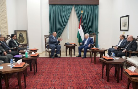 Palestinian President Mahmoud Abbas Meets Sameh Editorial Stock Photo ...