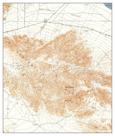 Usa Timeless Maps Chuckwalla Mountains California Editorial Stock Photo ...