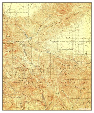 Usa Timeless Maps Tejon California Map Editorial Stock Photo - Stock ...