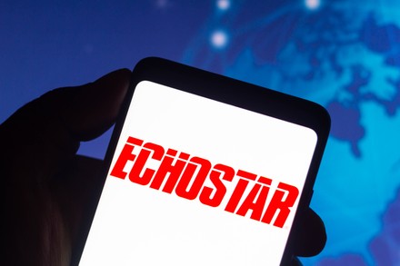 This Photo Illustration Echostar Corporation Logo Editorial Stock Photo ...
