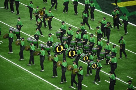 Oregon Ducks Marching Band Performing During Editorial Stock Photo ...