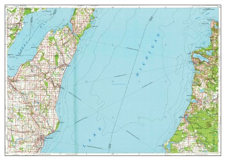 Usa Timeless Maps Manitowoc Wisconsin Map Editorial Stock Photo - Stock ...