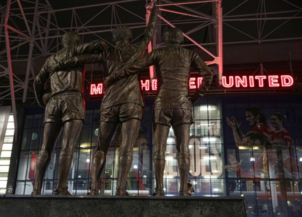 United Trinity Statue Former Legendary Manchester Editorial Stock Photo ...