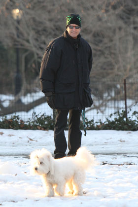 Michael Douglas His Dog Figaro Editorial Stock Photo - Stock Image ...