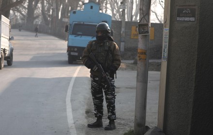 Three militants killed and four security personnel injured in gunfight ...