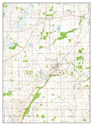 Usa Timeless Maps Oakfield Wisconsin Map Editorial Stock Photo - Stock ...