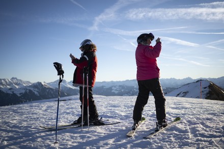 Skiing in Switzerland, Bad Ragaz - 31 Dec 2021 Stock Pictures ...