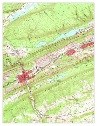 Usa Timeless Maps Tamaqua Pennsylvania Map - Foto de stock de contenido ...