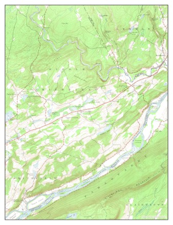 Usa Timeless Maps Bushkill Pennsylvania Map Editorial Stock Photo ...