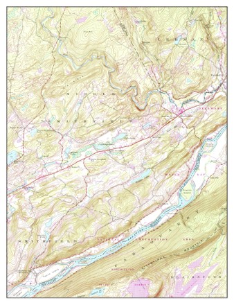 Usa Timeless Maps Bushkill Pennsylvania Map Editorial Stock Photo ...