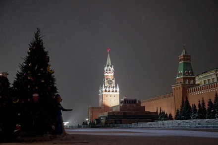 Empty Red Square Seen On New Editorial Stock Photo - Stock Image ...