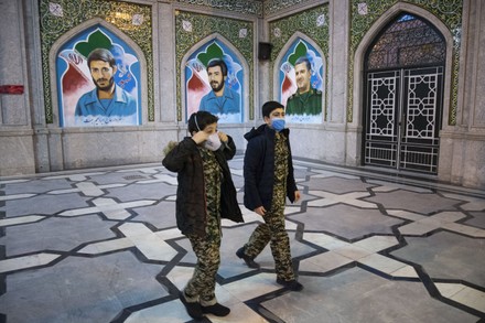 Two Young Boys Wearing Irgc Uniforms Editorial Stock Photo - Stock ...