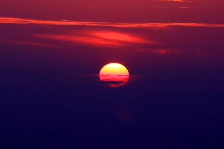 View Rising Sun On First Day Editorial Stock Photo - Stock Image ...