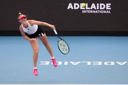 Storm Sanders Australia Serves Ball During Editorial Stock Photo ...