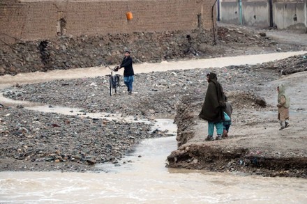 Afghans Enjoy Spell Rain Kandahar Afghanistan Editorial Stock Photo ...