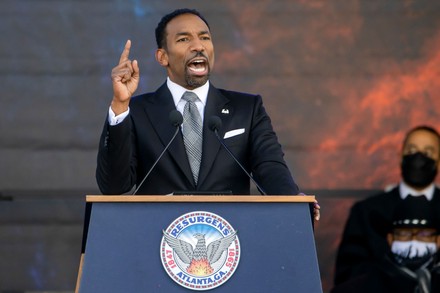 Incoming Atlanta Mayor Andre Dickens Speaks Editorial Stock Photo ...