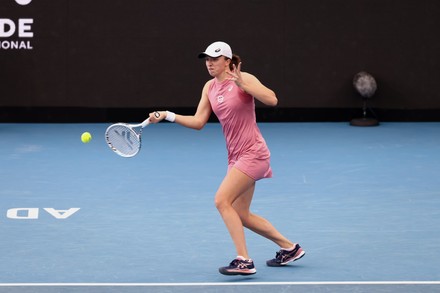 Iga Swiatek Poland Plays Forehand During Editorial Stock Photo - Stock ...