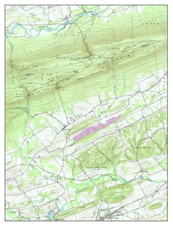 Usa Timeless Maps Beavertown Pennsylvania Map Editorial Stock Photo ...