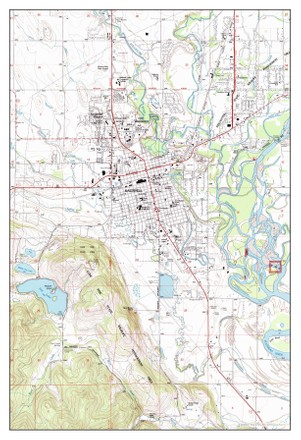 Usa Timeless Maps Kalispell Montana Map Editorial Stock Photo - Stock ...