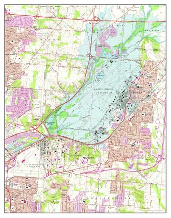 Usa Timeless Maps Fairborn Ohio Map Editorial Stock Photo - Stock Image ...