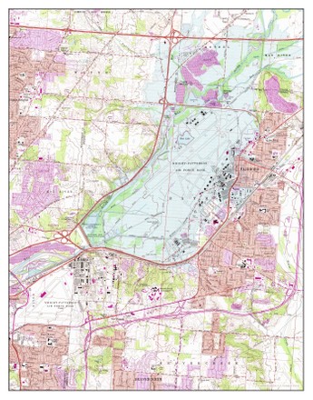 Usa Timeless Maps Fairborn Ohio Map Editorial Stock Photo - Stock Image ...