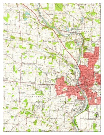 Usa Timeless Maps Massillon Ohio Map Editorial Stock Photo - Stock ...